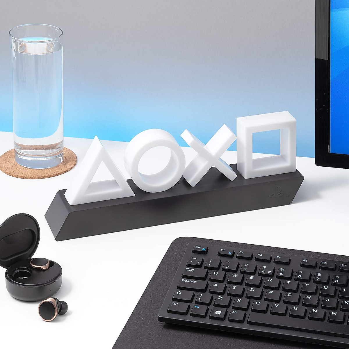 PlayStation PS5 Icons Light and Logo Light, Music Reactive Game Room Lighting PlayStation Room Decor