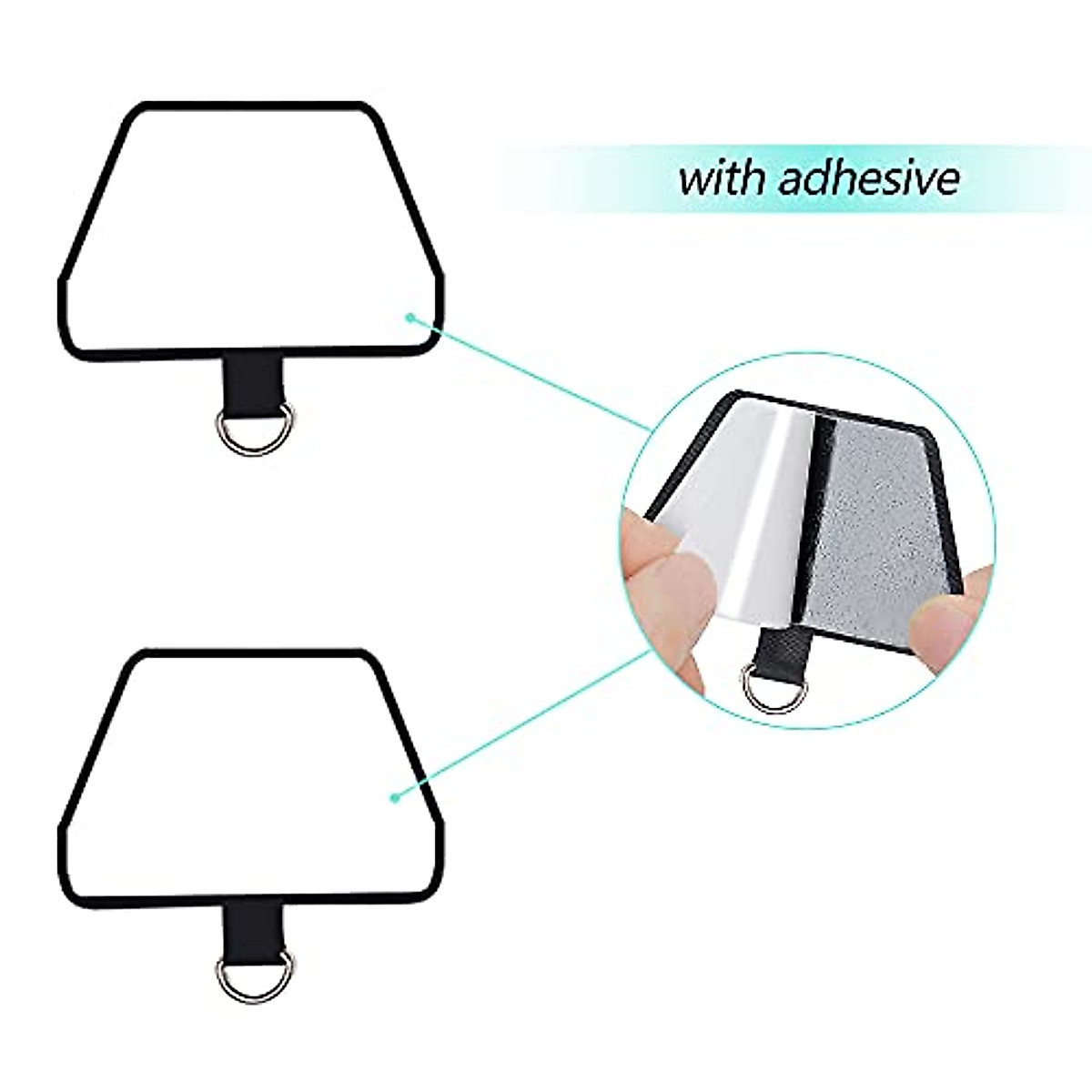 SS Phone Lanyard, Adjustable Cell Phone Strap for Around the Neck Lanyard-Black