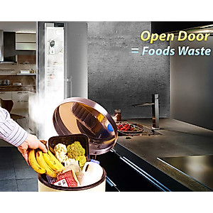 FRIDGGI - Fridge Door Chime with Delay, 60sec, 120sec, 180sec Delay Reminders, 80dB to 110dB, Freezer Door Alarm When Left Open (Black)