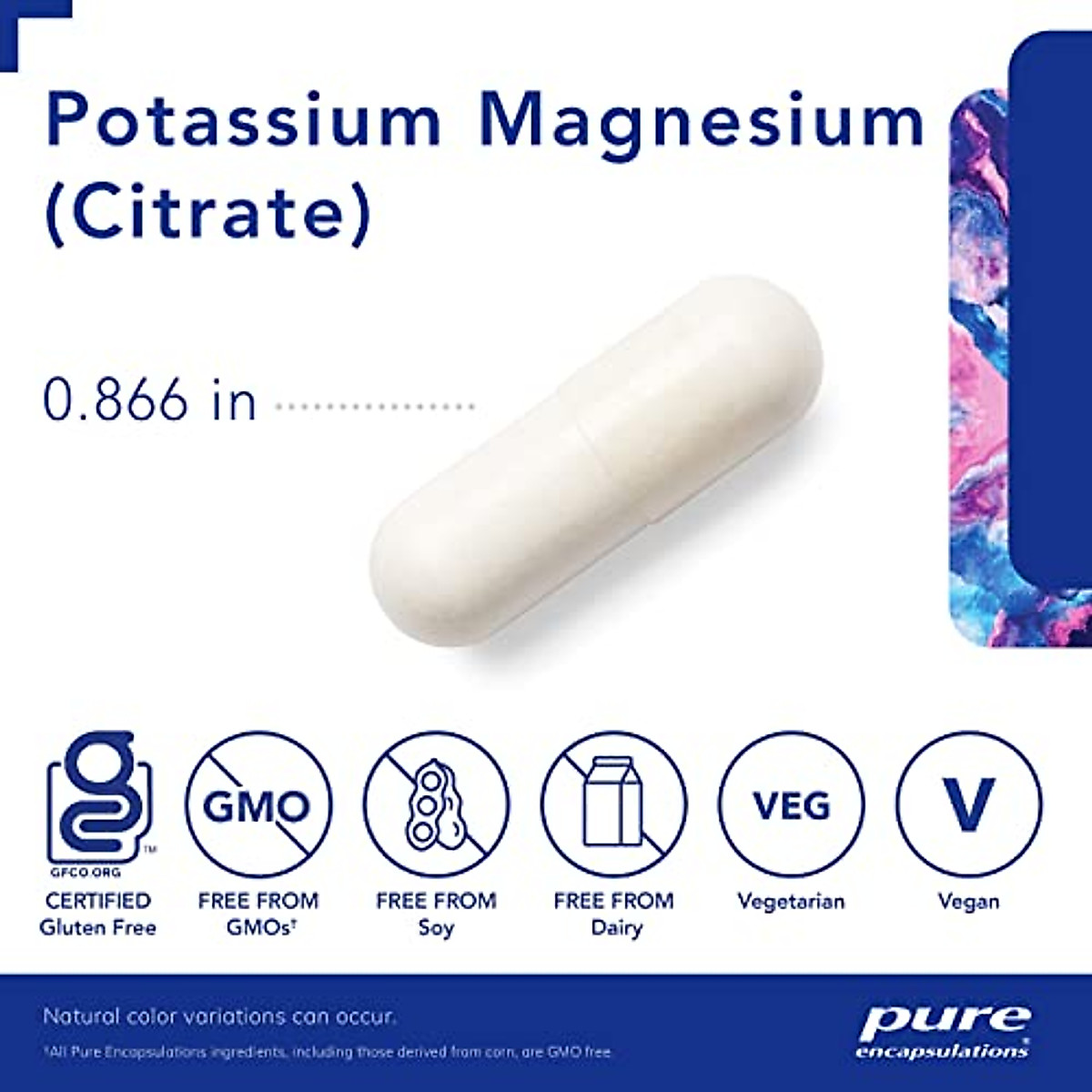 Pure Encapsulations Potassium Magnesium (Citrate) | Supports Heart Health, Muscles, Bone Mineralization, Nerves, and Acid/Alkaline Balance* | 180 Capsules