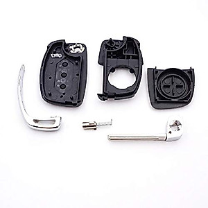 WOLDce TOY40 2-Button Remote Key Shell Key Case Raw 46mm Blade,for Lexus ES300 GS300 GS430 GX470 LS200 LS300 LS400 RX300