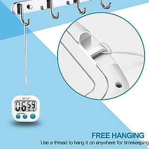 Betus Digital Kitchen Timer - Big Digits, Simple Operation and Loud Alarm - Magnetic Backing or Table Stand - Stopwatch Count Up and Down for Cooking Baking Sports Games Office