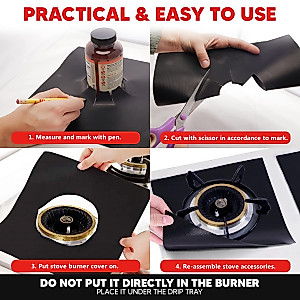 Teflon Liner Roll for Ovens, Stovetops & Grills (75” x 17”) - Custom Cut to Size & Shape Needed - Versatile Non-Stick Teflon Mat, Can Use As Oven Liner, Grill Mat, Stovetop Cover, Baking Sheet, etc.