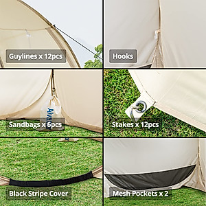 Alvantor Pop Up Canopy for Commercial Activity - Vendor Booth Event Tent - 10x10 - Camping Gazebos - Beige