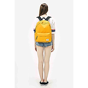 HotStyle SIMPLAY Classic School Backpack Bookbag, Goldenrod