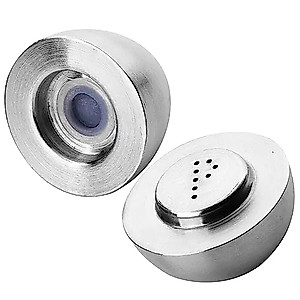 Yardwe Stainless Steel Container Egg Shaped Salt and Pepper Shakers Stainless Steel Shaker Bottles Seasoning Container Empty Condiment Jar for Kitchen Home Bbq Toilet Planter Pot