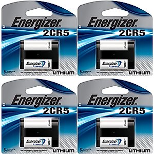 4 X Energizer 2Cr5 6 Volt Lithium Battery 245 Dl245 El2Cr5 Kl2Cr5