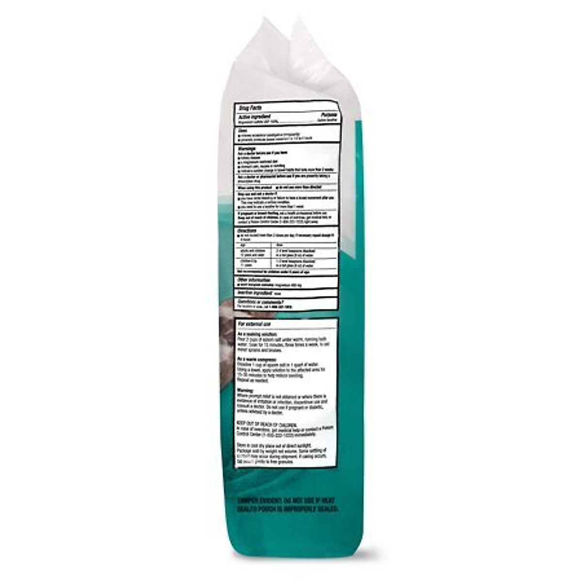 Epsom Salt 4 lbs. Magnesium Sulfate USP Multi-Purpose - Resealable bag