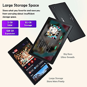 CNMF Tablet 10 Inch, 5Ghz WiFi Tablet + 2.4Ghz WiFi Tablet, 2 Pack, Long Battery Life, 2GB ROM, 32GB Storage, 10.1" IPS HD Touch Screen