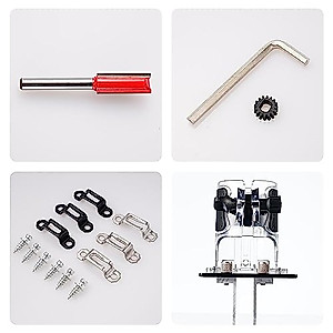2 in 1 Slotted Bracket, Wood Trimmer Router Tool, for DIY Router Base Trimming Milling Machine Slotting Locator Invisible Punch Locator Tool Accessories