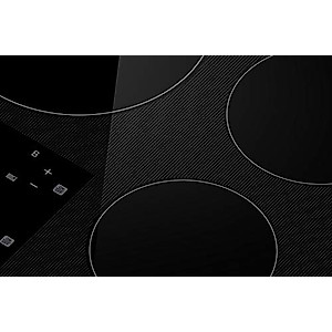 Empava 36” Electric Stove Induction Cooktop with 5 Power Boost Burners Smooth Surface Vitro Ceramic Glass in Black, 36 Inch