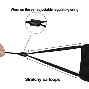 4pcs Fashion Reusable Face_Masks with Breathing Hole - Elastic Earloop Washable Comfortable Face cotton fabric For Adult