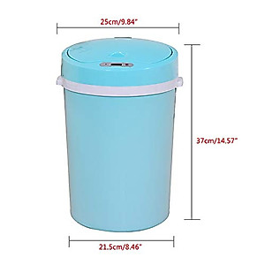 CZDYUF 16L Automatic Intelligent Sensor Smart Trash Can Intelligent Waste Bin Sensor Dustbin Plastic Household Dry and Wet Trash Bin ( Color : E )