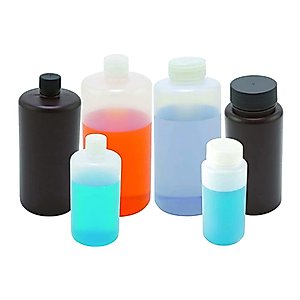 Dynalon 301605-0002 60mL / 2oz, Plastic (HDPE) Wide Mouth Lab Sample Bottle (Pack Of 12)