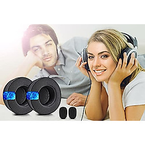 Virtuoso XT Cooling Gel Earpads - Compatible with Virtuoso RGB Wireless SE Headset, Hybrid Fabric Thicker Cooling Gel Replacement Earpads (Cooling Gel Black Fabric)