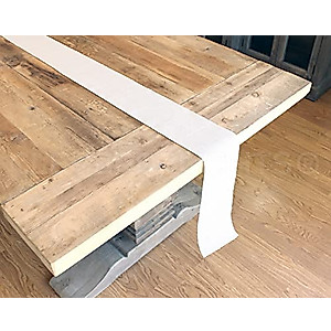 CleverDelights 6" Ivory Burlap Roll - Finished Edges - 10 Yards - Jute Burlap Fabric