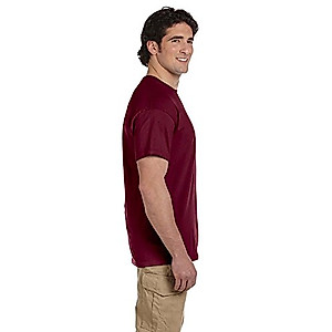 Fruit of the Loom 5 Oz, 100% Heavy Cotton HD T-Shirt, Medium, Maroon