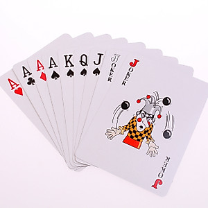 PMLAND Giant 5 x 7 Inch Large Poker Index Playing Cards
