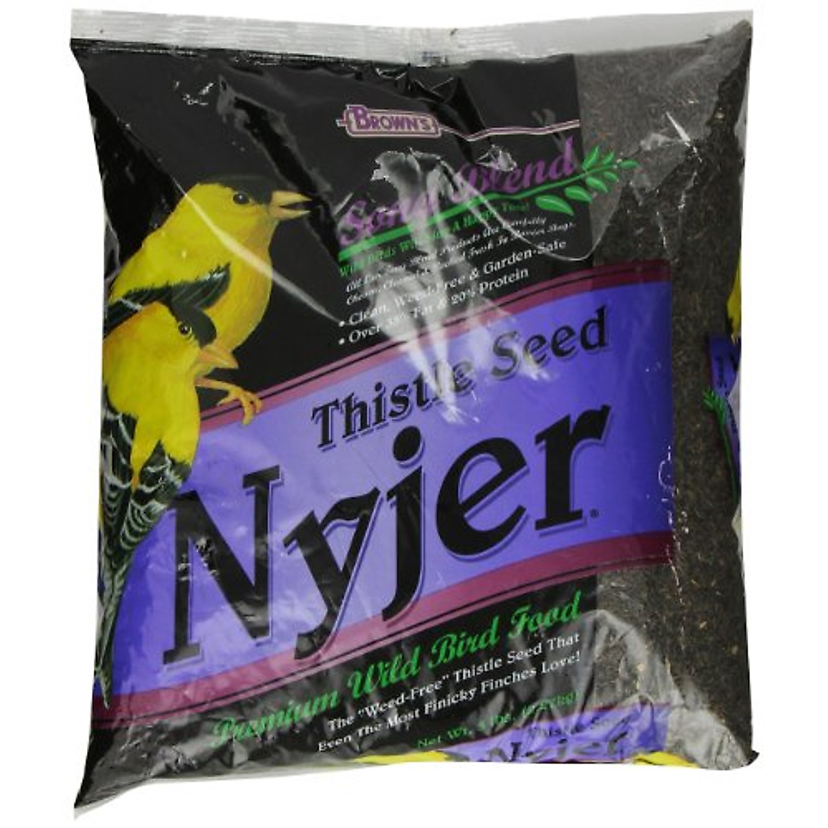 F.M. Brown'S Song Blend Nyjer Thistle Seed For Pets, 5-Pound
