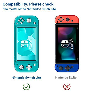 NEW'C Pack of 3, Glass Screen Protector for Nintendo Switch Lite, Tempered Glass Anti-Scratch, Anti-Fingerprints, Bubble-Free, 9H Hardness, 0.33mm Ultra Transparent, Ultra Resistant
