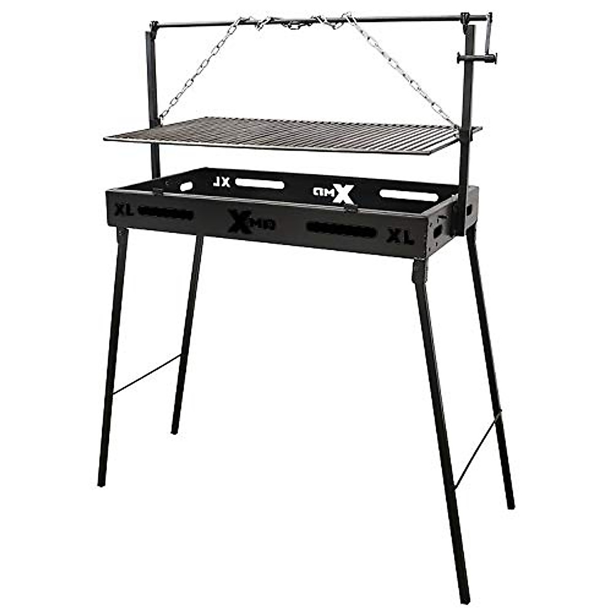 Portable Charcoal Grill, XL Version, Steel Rods Style