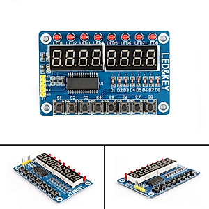 Gump's grocery 8 Bit LED 8-Bit Digital Tube 8 Keys TM1638 Display Module for AVR Arduino ARM