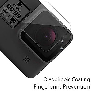 [6 PCS] FitStill Screen Protector for GoPro Hero 8 Black, Ultra Clear Tempered Glass Screen Protector + Tempered Glass Lens Protector + Small Display Film- 2 Packs