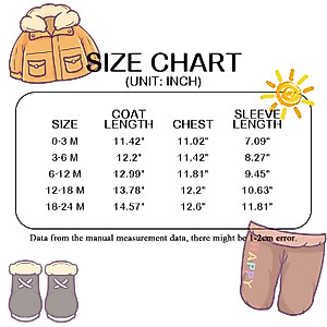 Tumaron Newborn Baby Girls Fleece Jacket Winter Clothes Coat Infant Sweater 9-12 Months