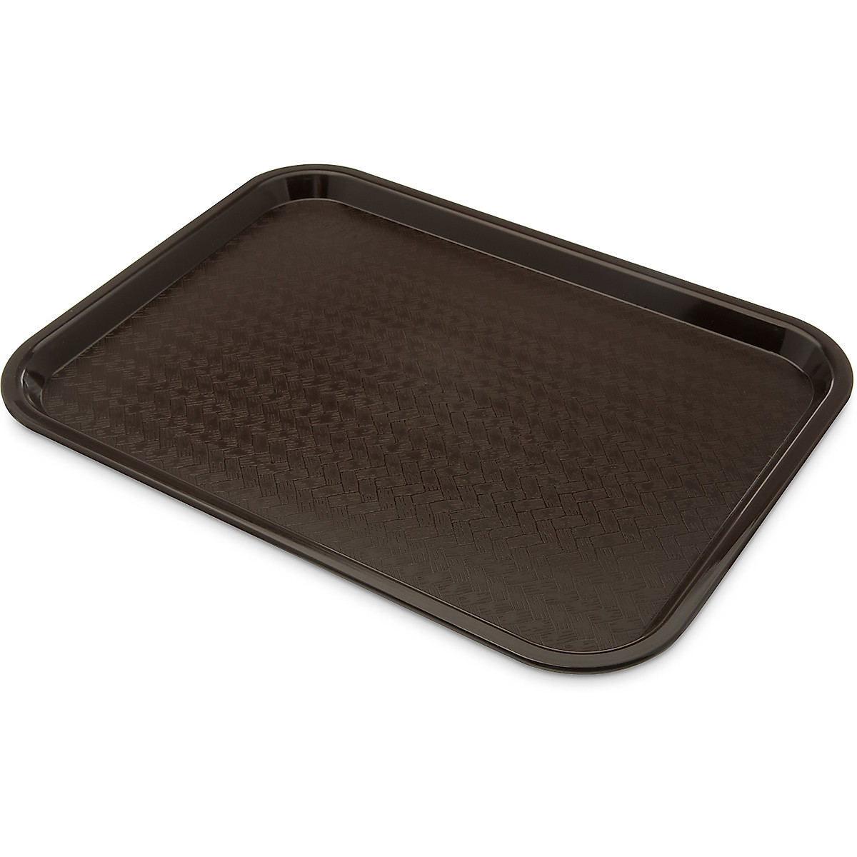 Carlisle FoodService Products CT121669 Café Standard Cafeteria / Fast Food Tray, 12" x 16", Chocolate (Pack of 24)