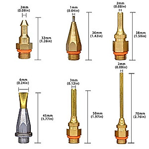 Full Size Hot Glue Gun, 150 Watts with 6 Copper Nozzles Temperature Adjustable Craft Repair Tool Professional Melting Glue Gun DIY Thermo Tool Include 5Pcs Highly Viscous Glue Sticks Luxury Set