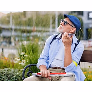 RealSAM Pocket Voice-Operated Unlocked 5G Smartphone for The Blind and Visually Impaired; Just Tap The Screen and Talk, It's That Simple (No Hunting Icons or Swiping Needed)