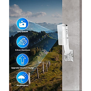 Universal Antenna Mount, 12" Adjustable J Pole Mounting with Weather Proof, Pole and Wall Mounted Bracket Mount for Wireless Bridges,AP,Access Point,Starlink Satellite,Weather Station,WiFi Router