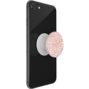 PopSockets Phone Grip with Expanding Kickstand, Glitter PopGrip - Rose