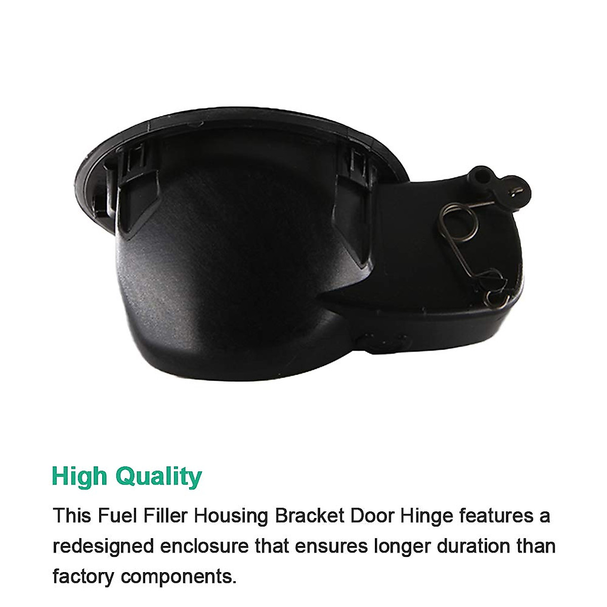 Fuel Gas Filler Door Housing Pocket w/Hinge For 2009-2014 F150, 2010-2014 Lincoln Mark LT Replaces # 9L3Z-9927936-B, 9L3Z9927936B Gas Tank Cap Door Hinge