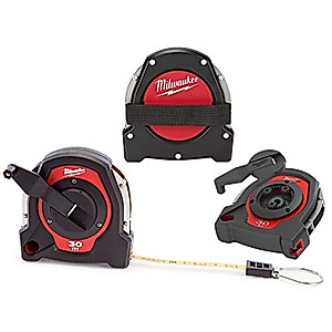 Milwaukee 48225103 Long Closed Tape 30m (Width 9.5mm) (Metric Only), Red