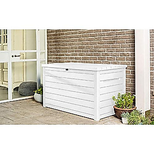 Keter XXL 230 Gallon Deck Storage Box Outdoor Patio Container ~ White