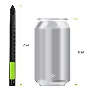 FantastiCAR 9mm Precision Retractable Auto-Lock Utility Knife Lightweight Box Cutter Set (11pcs) with Extra 5 SK2H Blades, Staple Puller Design and Metal Body