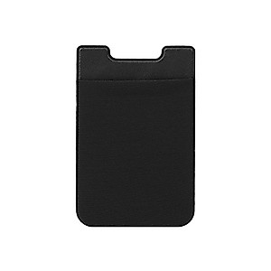 Poity Adhesive Sticker Mobile Phone Back Cards Wallet Credit ID Card Holder Pocket (Black)