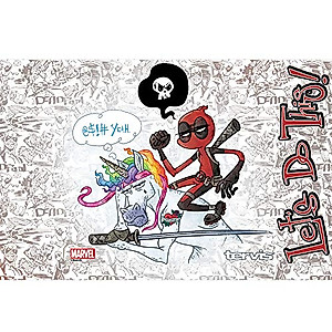 Tervis Triple Walled Marvel - Deadpool Insulated Tumbler Cup Keeps Drinks Cold & Hot, 30oz - Stainless Steel, Let's Do This