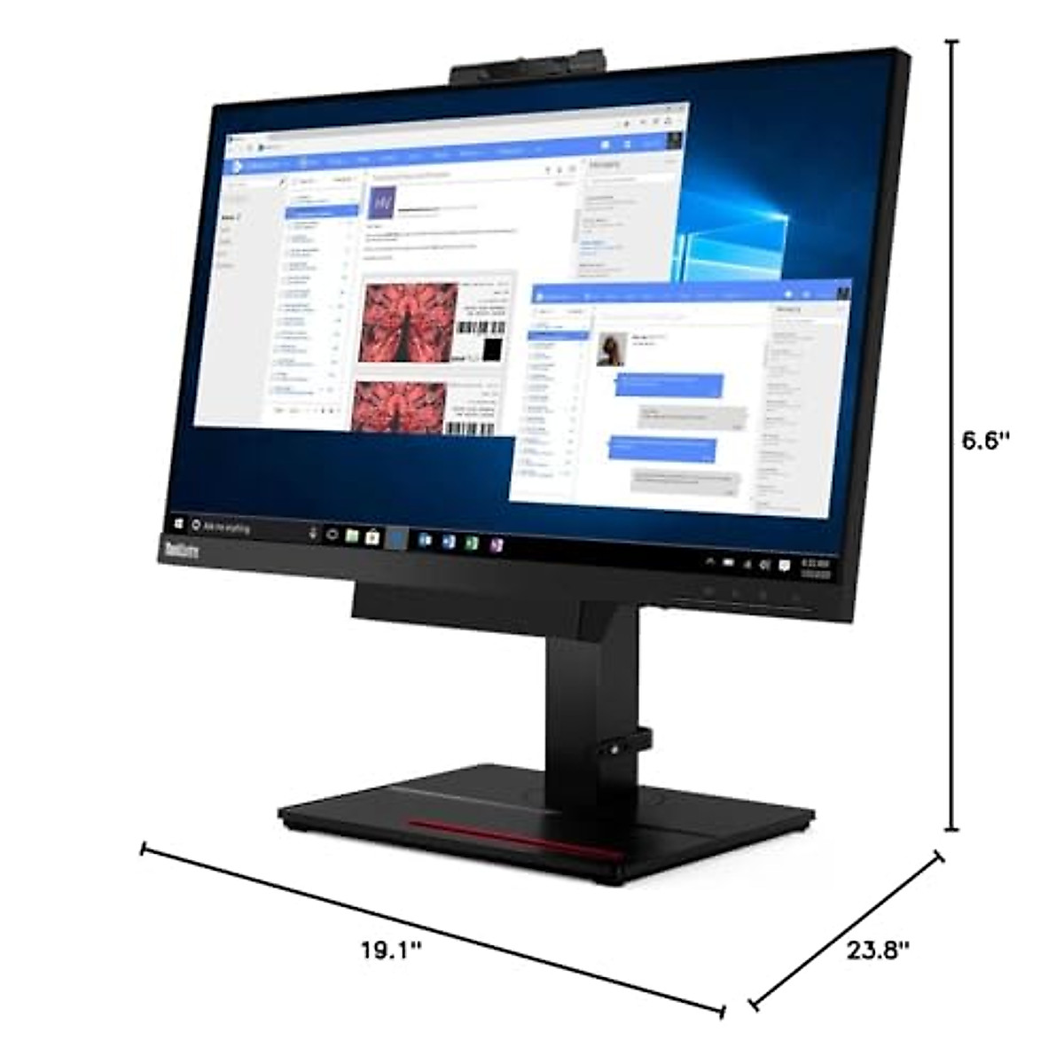 Lenovo ThinkCentre Tiny-in-One 24 Gen 4 23.8" Full HD WLED LCD Monitor - 16:9 - Black - 24" Class - in-Plane Switching (IPS) Technology - 1920 x 1080-16.7 Million Colors - 250 Nit - 4 ms w