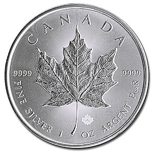 2014 1 oz Silver Canadian Maple Leaf Five Dollar Uncirculated