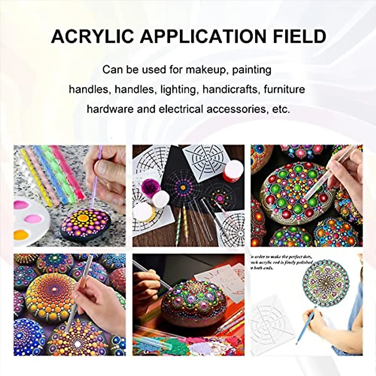 Fielect Pink Twisted Line Acrylic Round Rod Standard Plexiglas PMMA Bar Tolerance for DIY 8mm Diameter 250mm Height 2Pcs