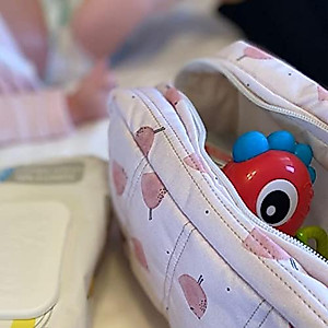 Organizer Bag - Diaper, Bibbs, Bottle and Supplies - For Travel and Daily Use - 2 Additional Compartments (Chubby Birdy)