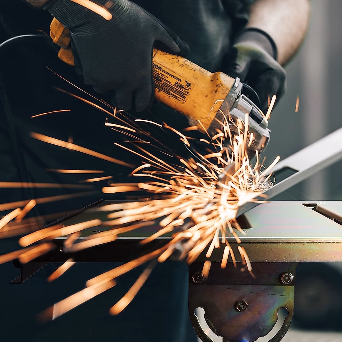 Olympia Tools Adjustable Welding Table with Wheels Portable Steel Stand Workbench 30 in. x 20 in.