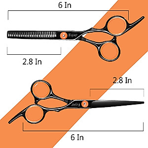 Hair Cutting Scissors Thinning Shears Kit, Fcysy Professional Hair Scissors Set Hair Shears Blending Scissor Kit, Barber Shears Haircut Scissors Salon Trimming Scissors for Hair for Women Men Pet