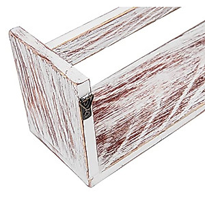 Mind Reader Floating Spice Shelves, Rustic Farmhouse Pantry Organizer, Easy Install, Storage Display for Condiments, Snacks, Appetizers, Set of 2, Torched Wood, Brown