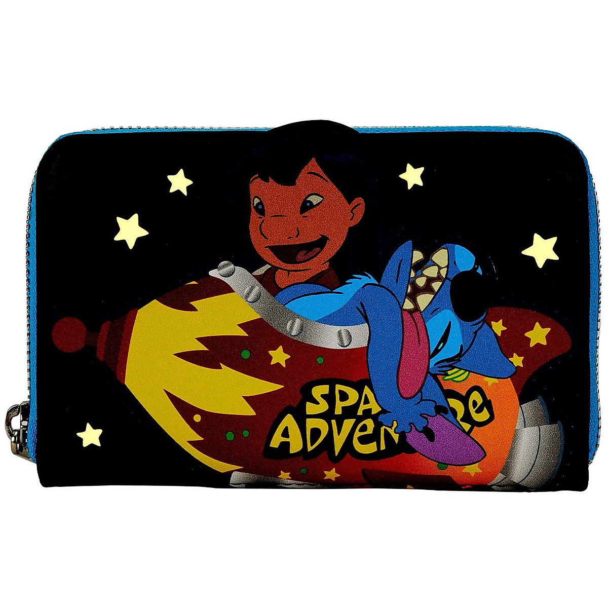 Loungefly Women's Disney Lilo and Stitch Space Adventure Zip-Around Wallet