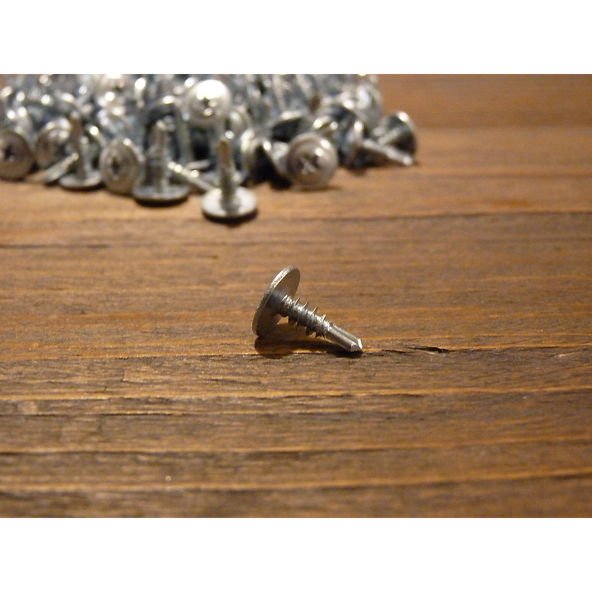 #8 x 1/2" Phillips Modified Truss Head Self-Drilling Tek Screw, Zinc Plated Steel for Sheet Metal - Pack 144 Units GATASCREWS