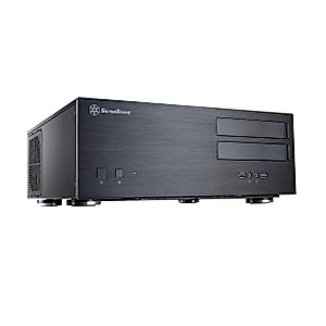 SilverStone Technology GD08B Home Theater Computer Case with Aluminum Front Panel for E-ATX/ATX/Micro-ATX Motherboards GD08B-x