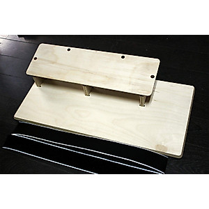 Guitar Effects Pedal Board Wood 2-Tier Platform Stand